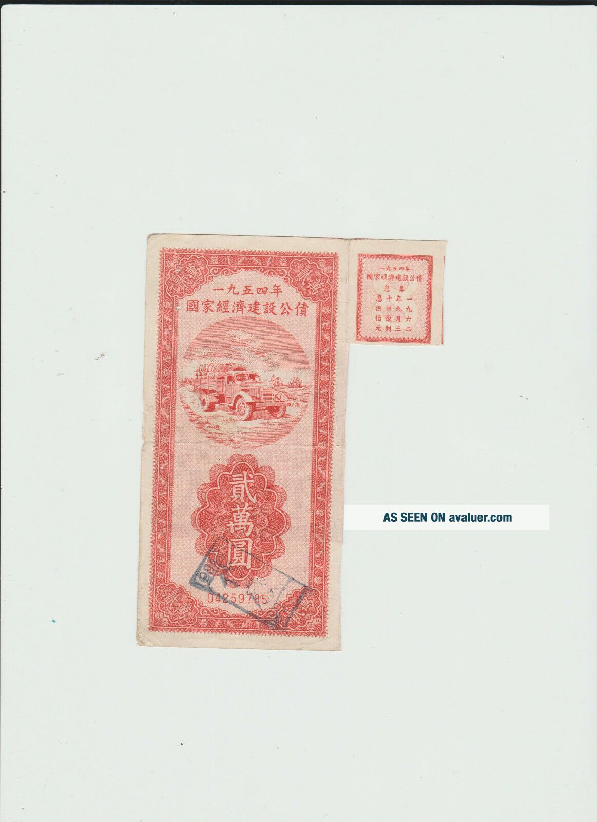 CHINA SHARE/BOND/NOTE? RED | #9893750