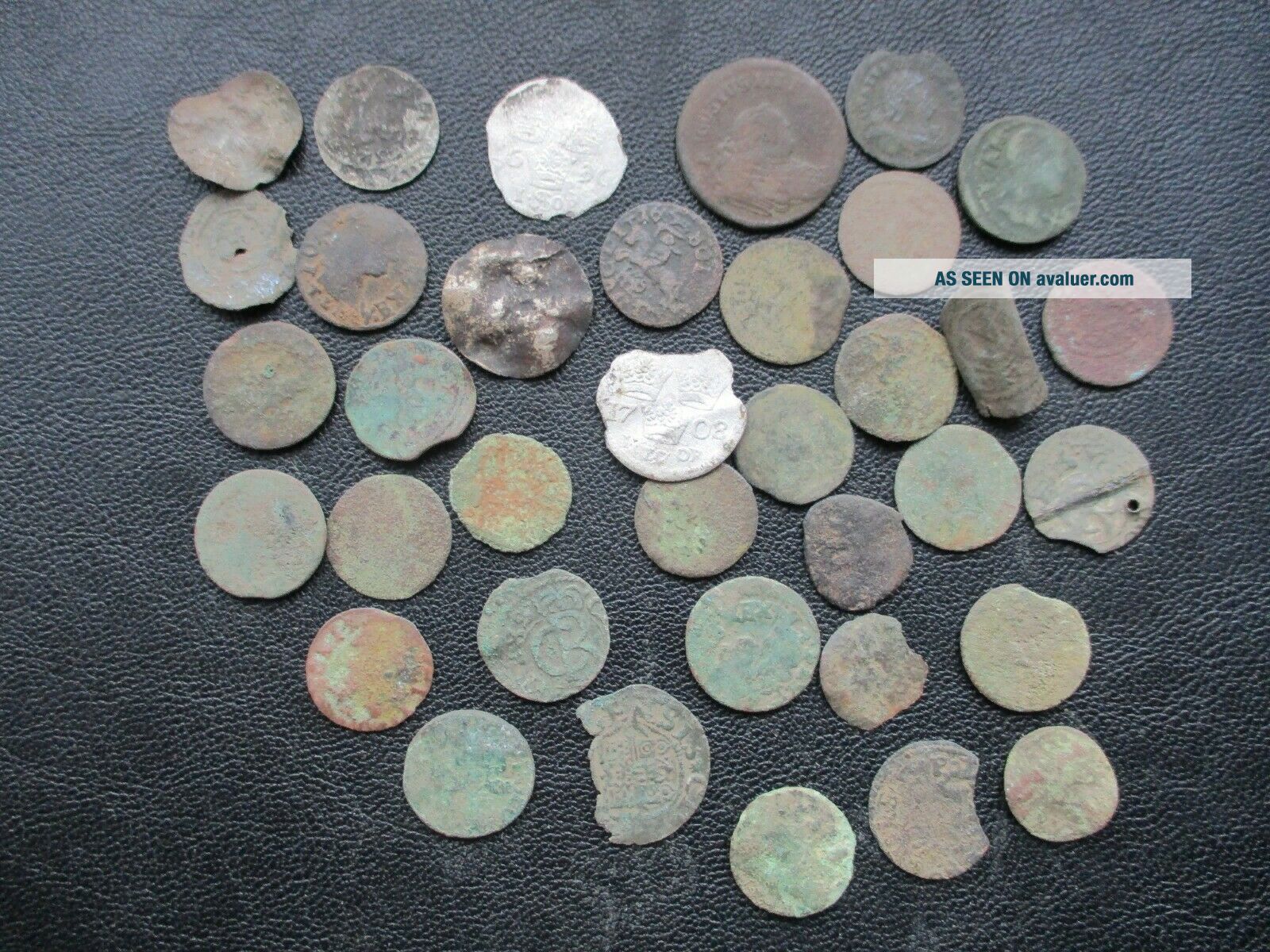 36 Coins Of The Middle Ages. There Are Silver And Copper. Various ...