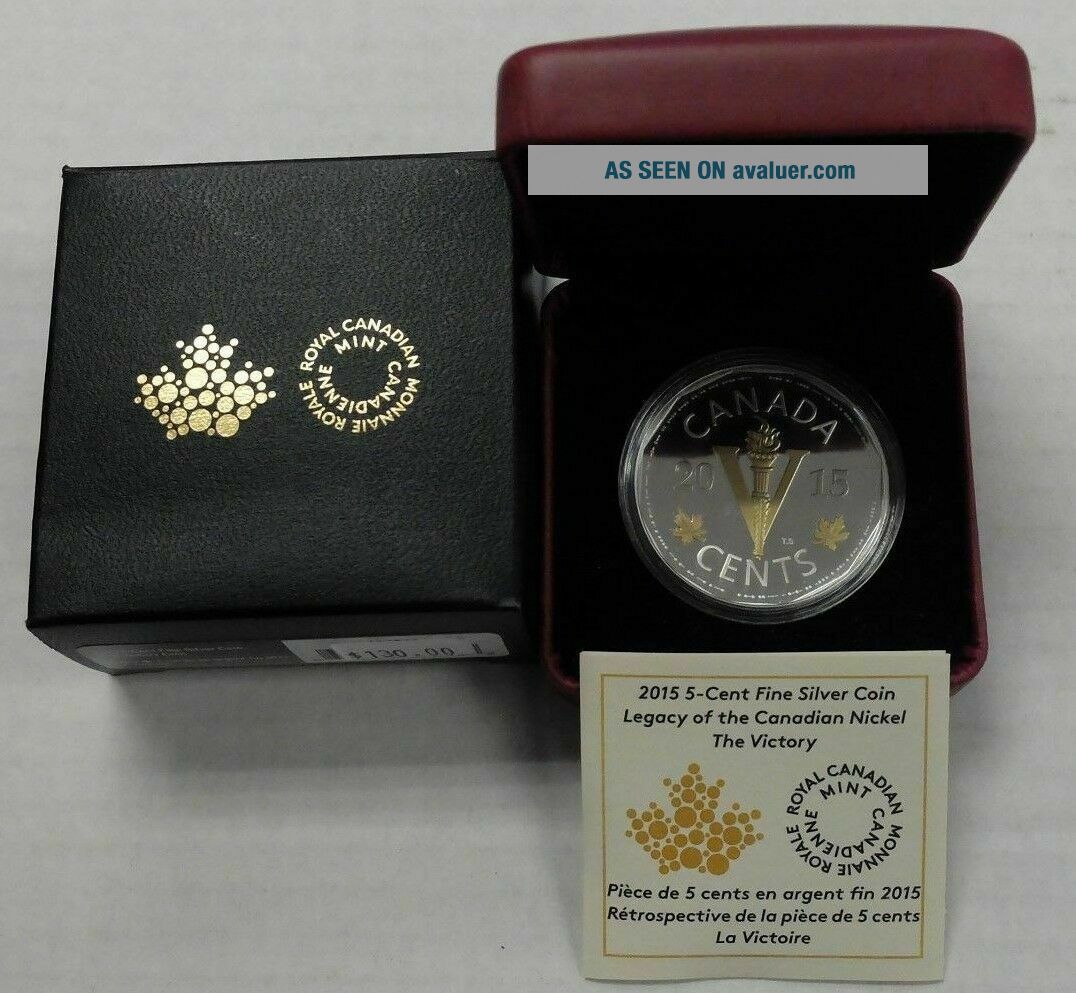 2015 Legacy Of The Canadian Nickel - The Victory Fine Silver Coin ...