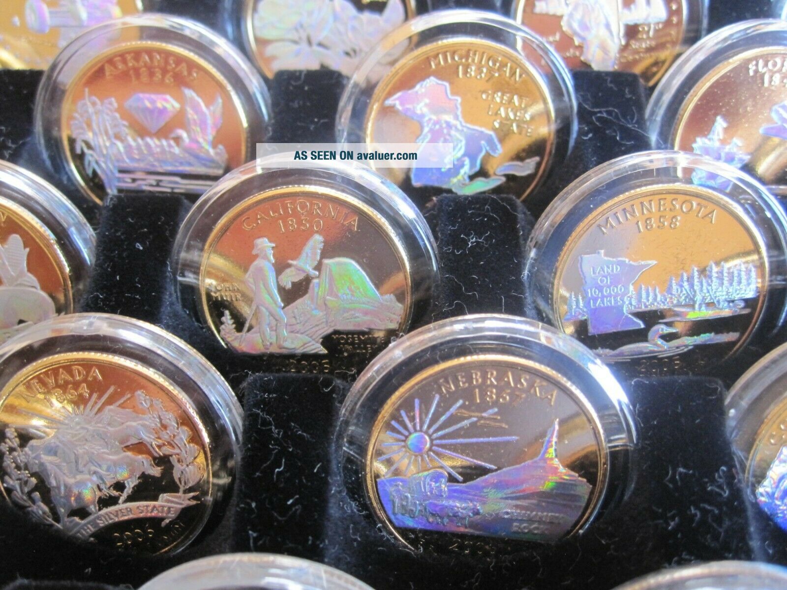 Holographic Gold - Plated State Quarters Coins | #10006048