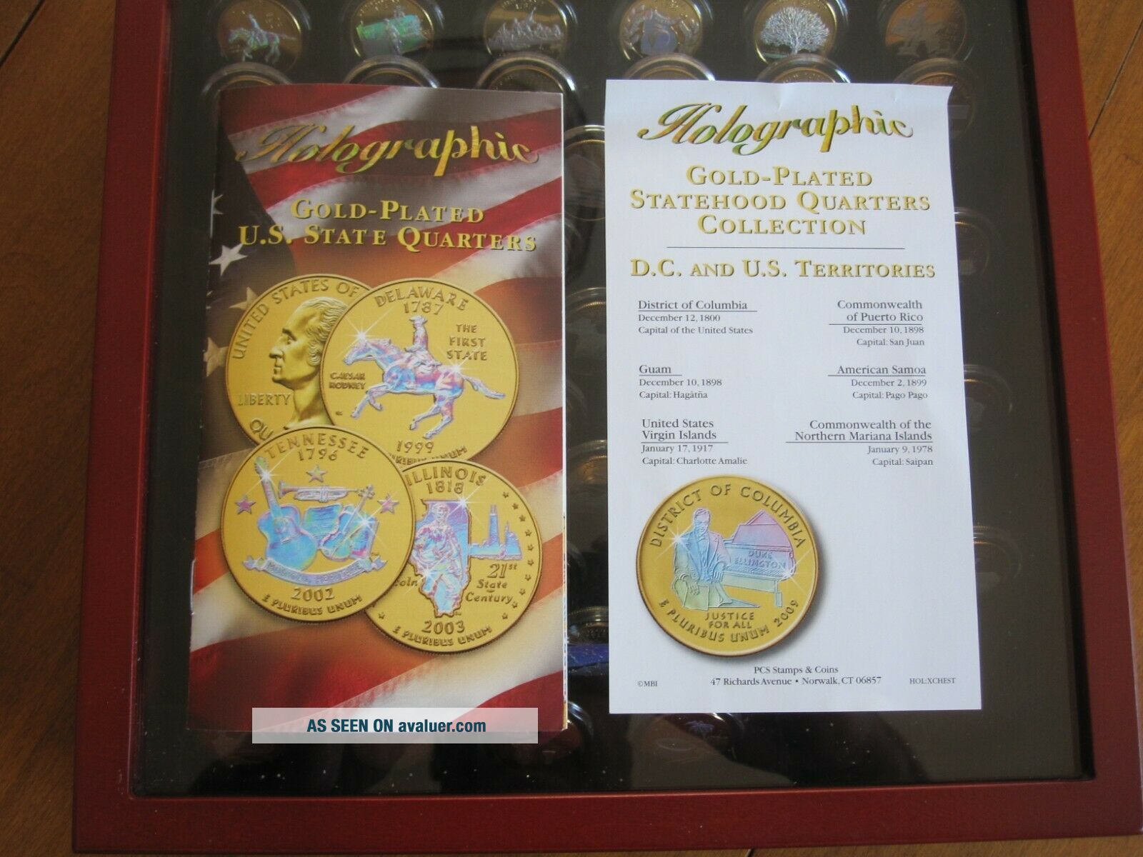 Holographic Gold - Plated State Quarters Coins | #10006048