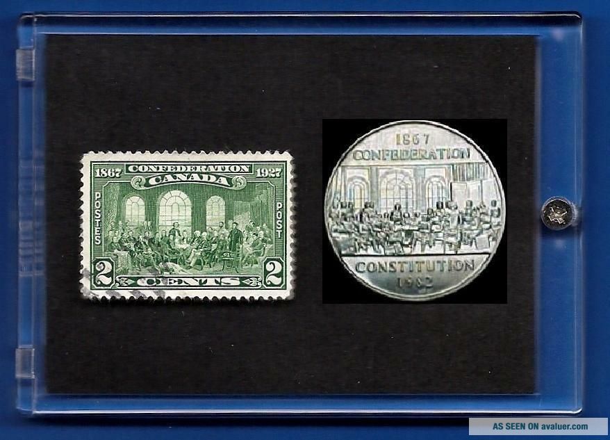 1867 Canada Fathers Of Confederation Stamp And Coin Set | #10046257
