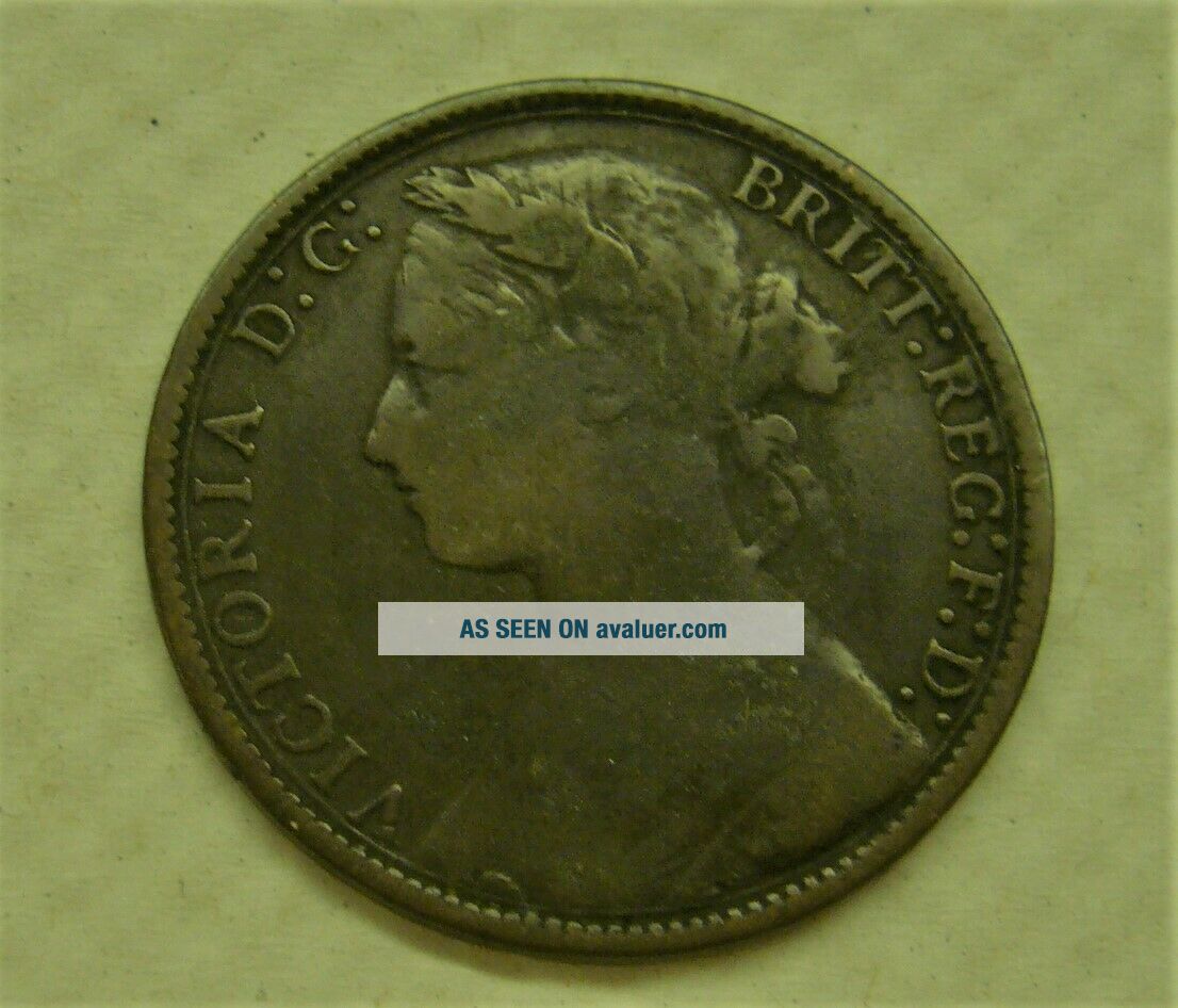 1877 Great Britain Queen Victoria 1 One Penny Coin | #10047071
