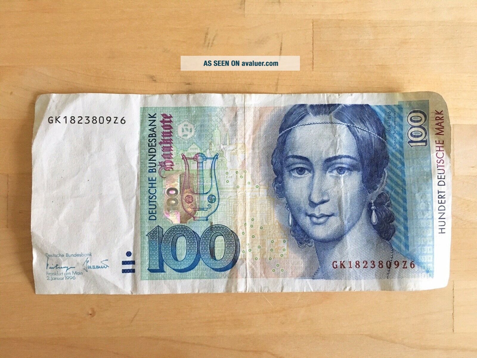 Germany Federal Republic Banknote 100 Mark Deutsche Bundesbank 1996 ...