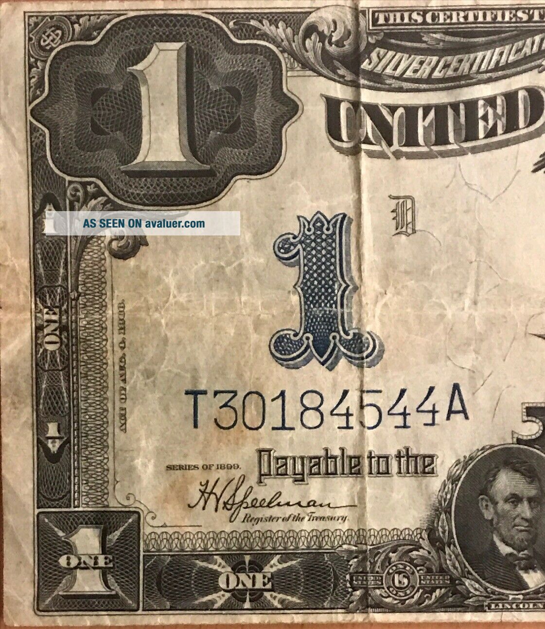 1899 Silver Certificate One Dollar | #10133559