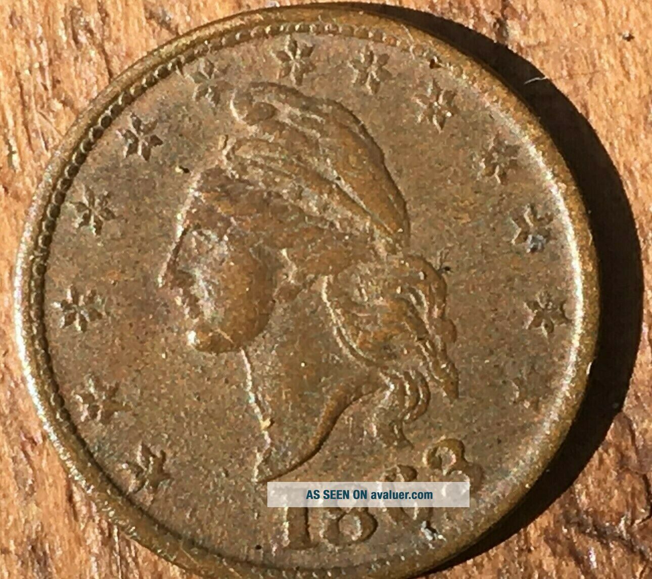 1863 Civil War Token Capped Bust Our Country Shield | #10164601