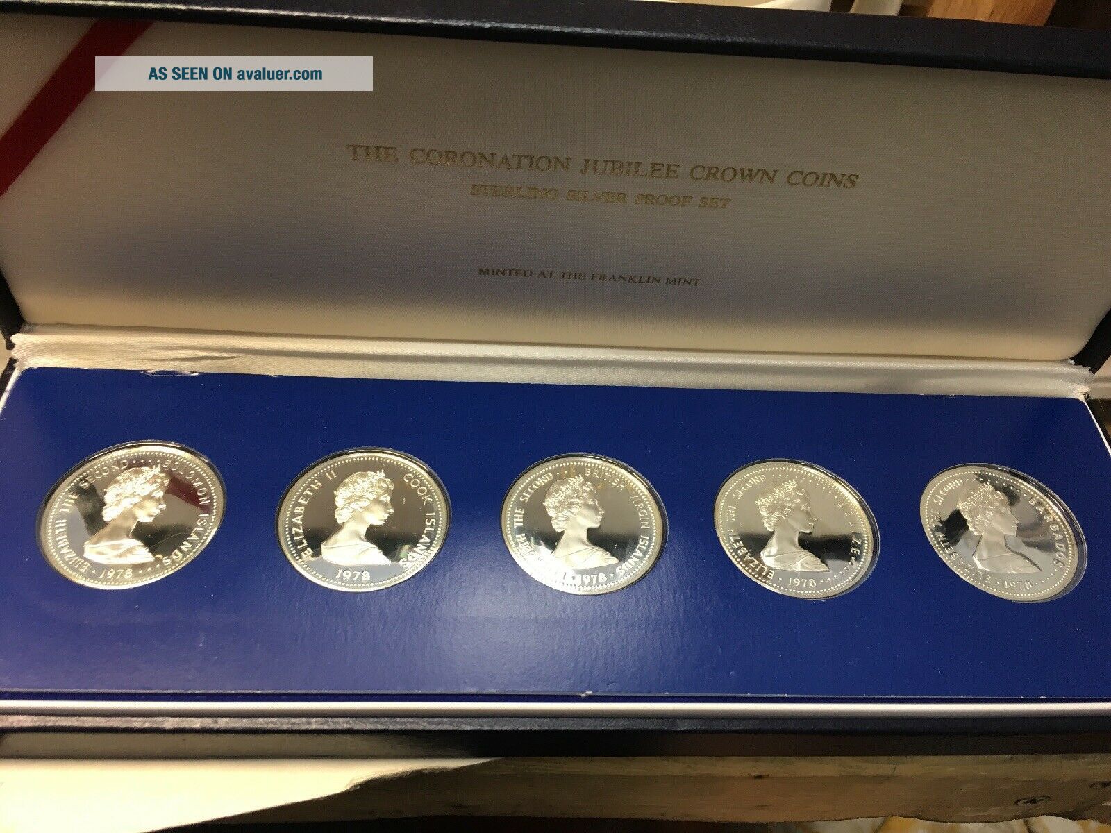 The Coronation Jubilee Crown Coins 1978 Sterling Silver Proof Set ...