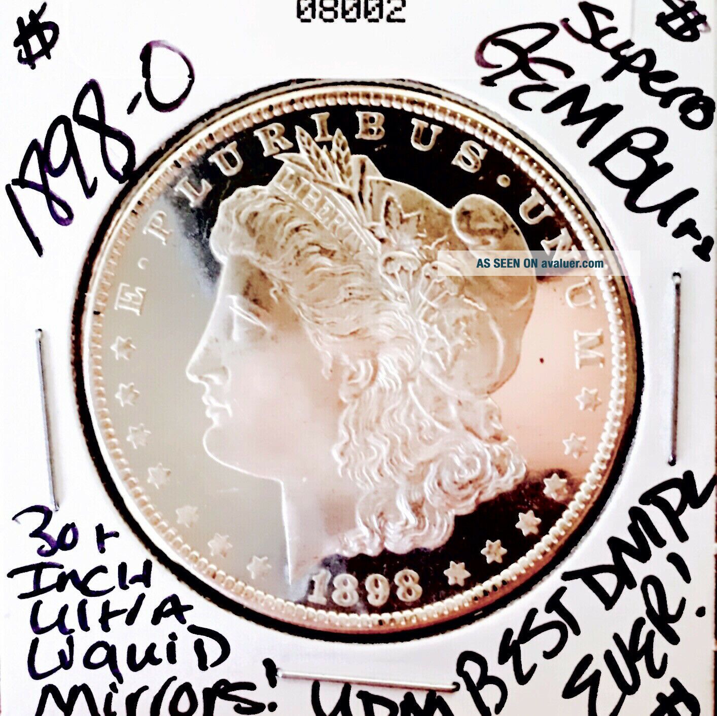 1898 O MORGAN GEM BU, DEEP LIQUID MIRRORS THE BEST DMPL EVER NR 08002 ...
