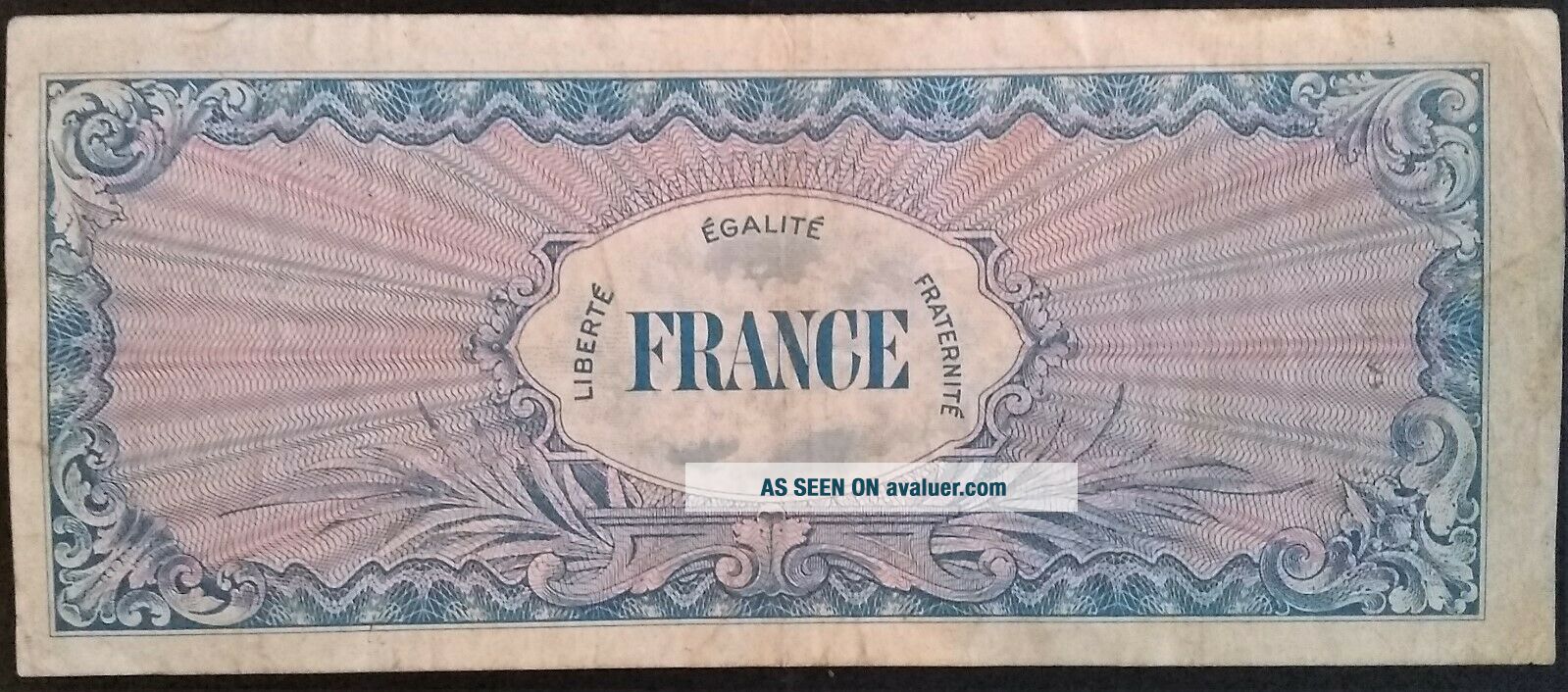 France 100 Francs Allied Military Currency 1944 WWII AMC 123 WW2 Crisp ...