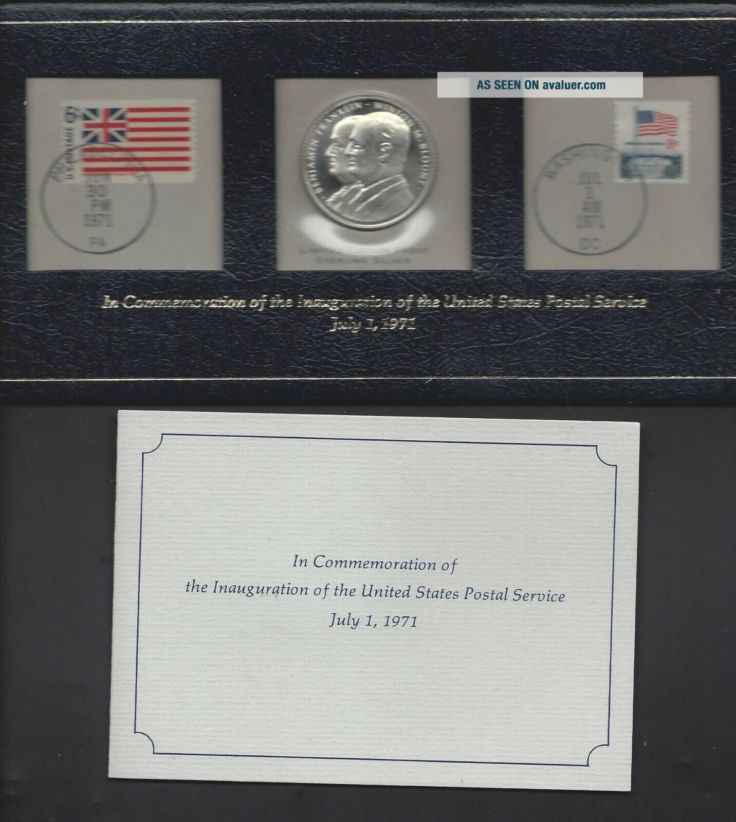 Commemoration Of The Inauguration Of The U. S. Postal Service July 1 ...