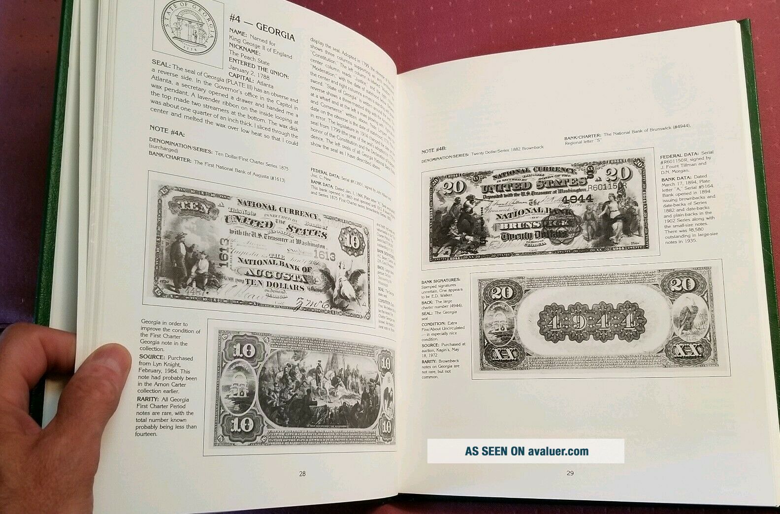 United States National Bank Notes And Their Seals HB Book DeWitt ...