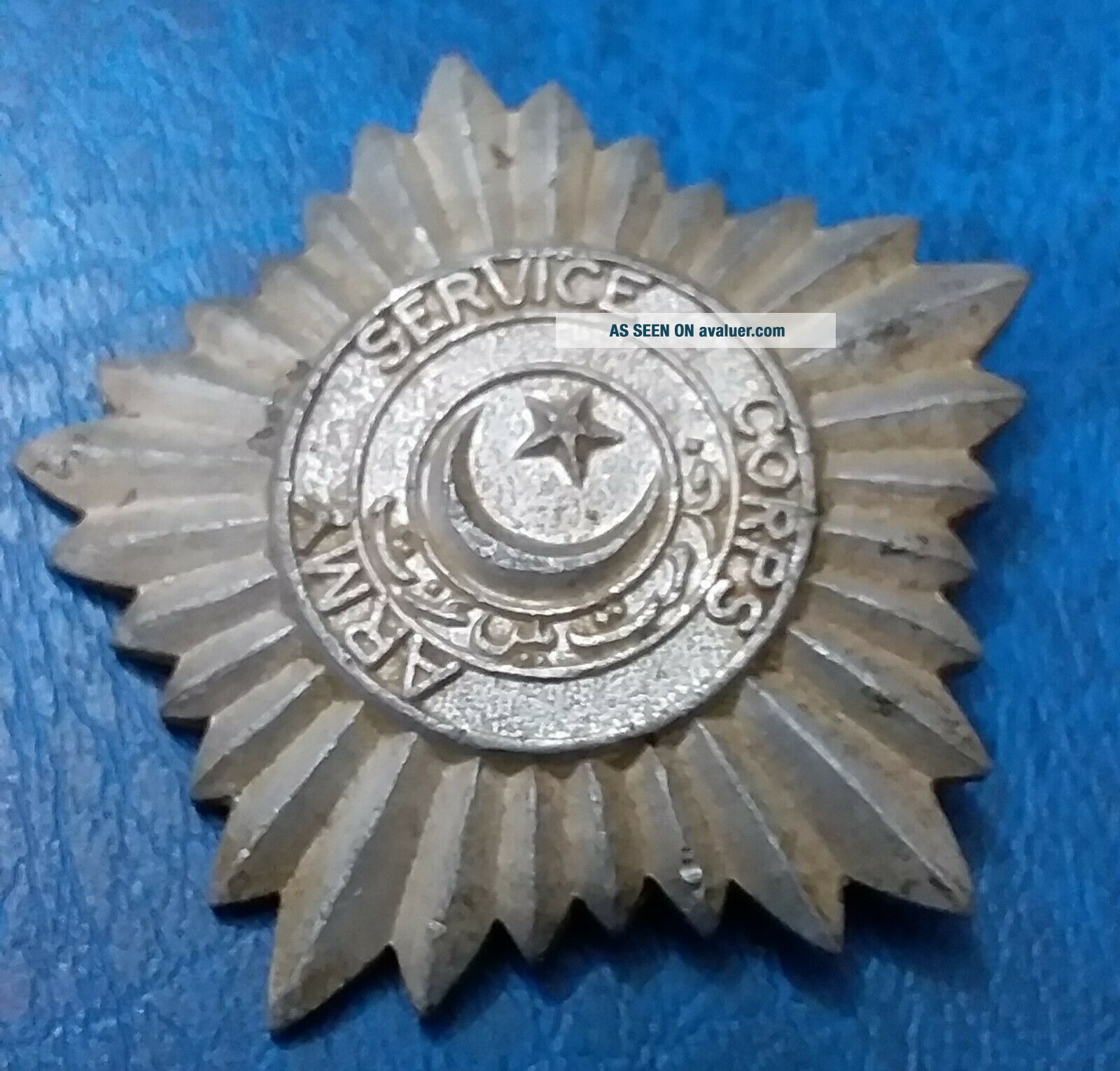 PAKISTAN ARMY SERVICE CORPS MILTARY SOLDIER BADGE | #10295017