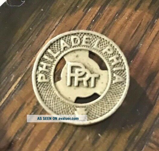 Philadelphia PRT (Philadelphia Rapid Transit) Token 1 Fare Philly ...