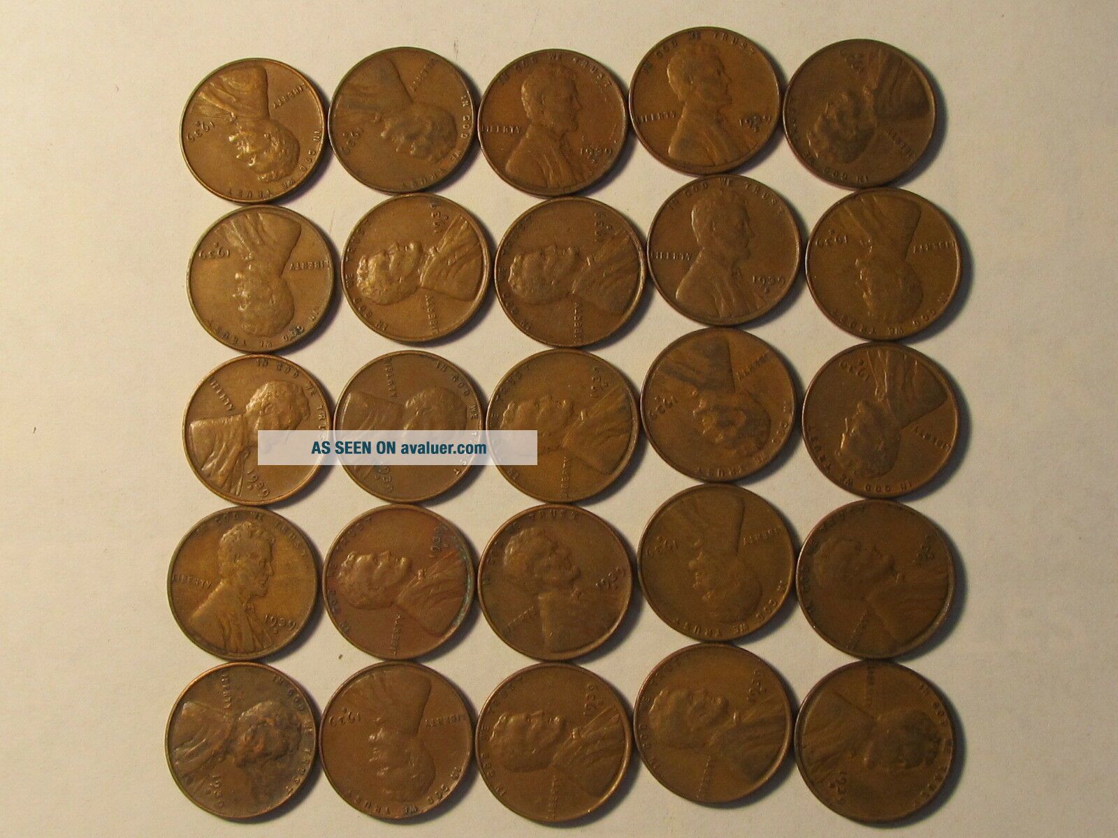 Roll 1939 S Lincoln Wheat Cents Penny In Good Or Better 50 Coins ...