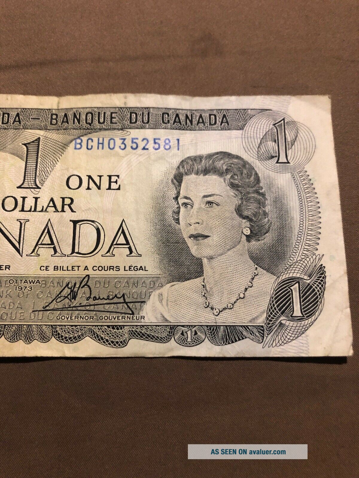 Bank Of Canada One Dollar Bill | #10350963