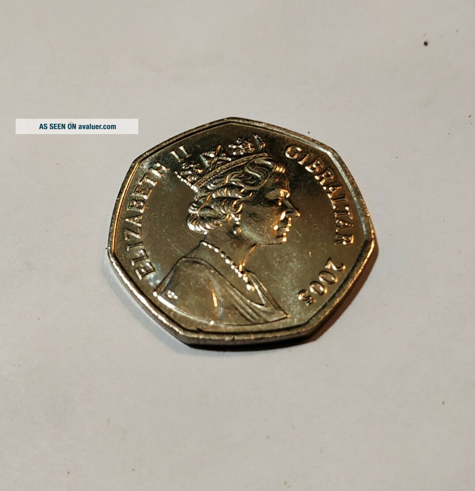 2005 Fifty Pence 50p Gibraltar Christmas Madonna And Child Xmass UNC ...