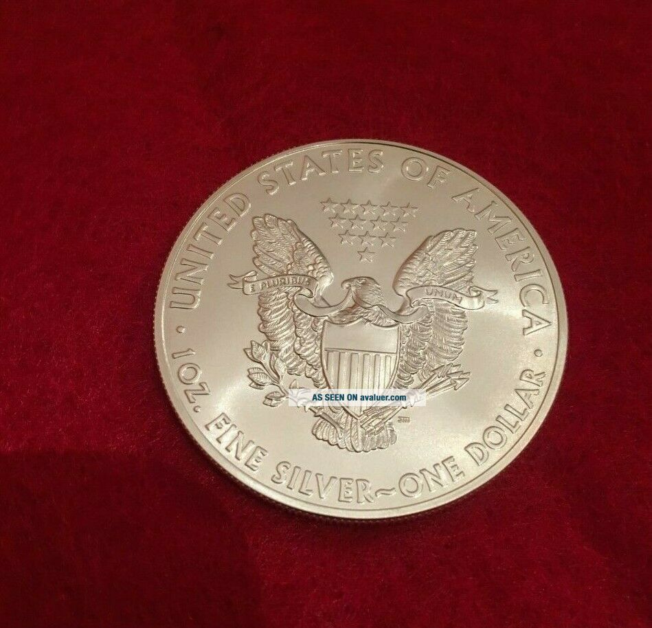 2015 American Eagle Silver Bullion Coin Brilliantly Uncirculated In Air ...