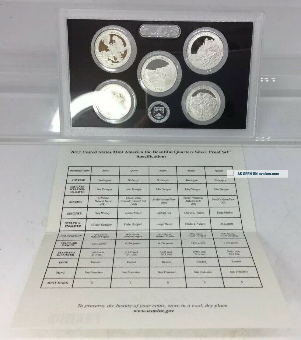 2012 S United States America The Quarters Silver Proof Set | #10618253
