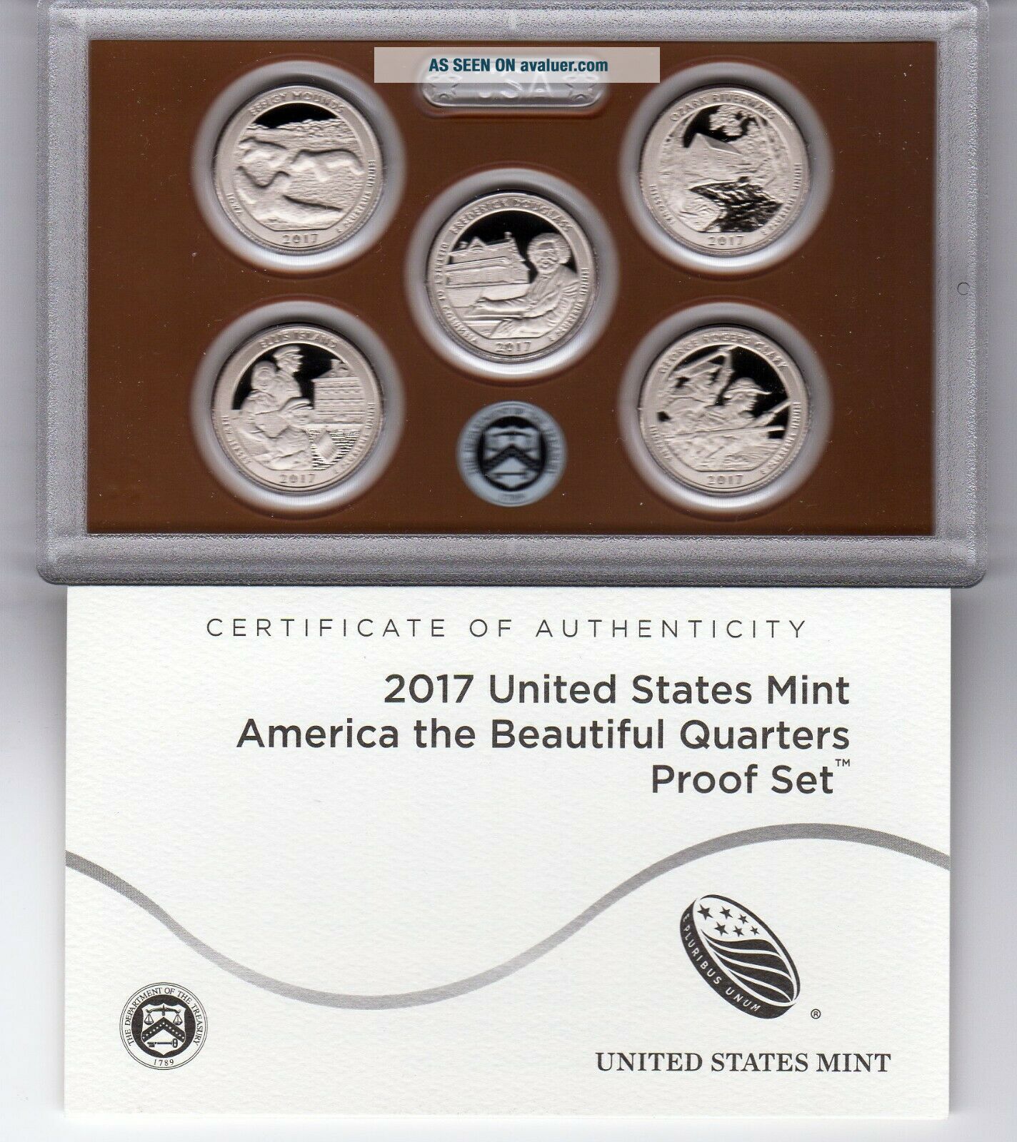 2017 - S US America The Quarters Proof Set - OGP Box W/COA | #10662870