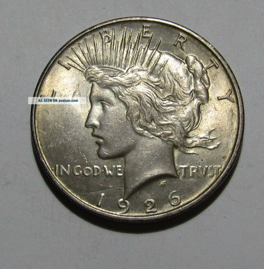 1926 D Peace Dollar - BU / Obverse Die Crack - 251SA | #10685779