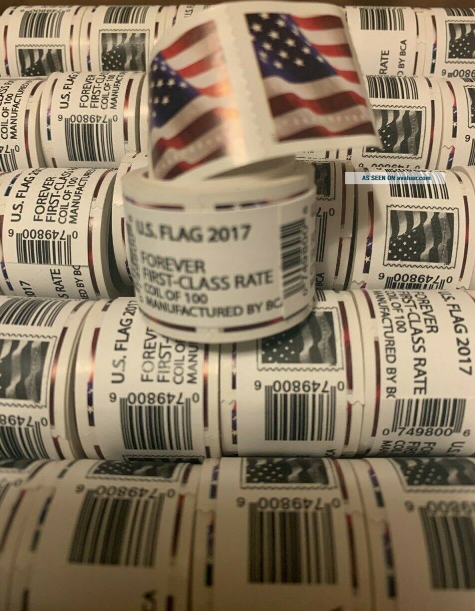 400 USPS Forever Stamps U. S. Flag 2017. | #10851149
