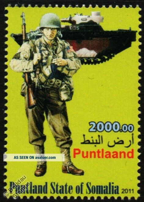 WWII US Army Uniform Stamp 1st Infantry Div. /Landing Vehicle Tracked ...