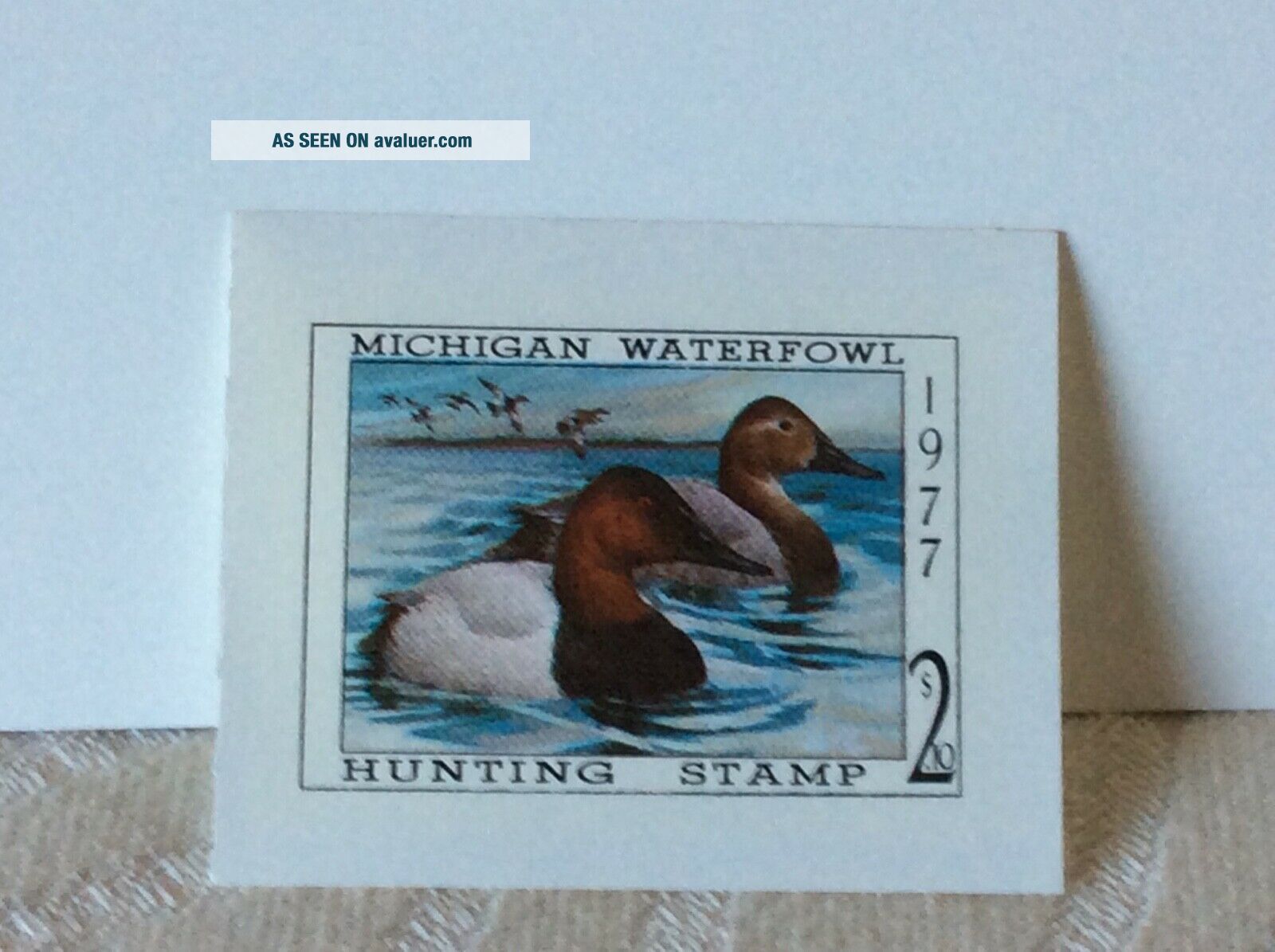 1977 MICHIGAN DUCK STAMP AND PRINT LARRY HAYDEN | #10868718