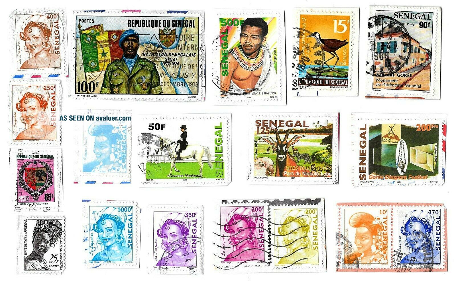 SENEGAL - Selection Of Stamps On Paper | #10866745