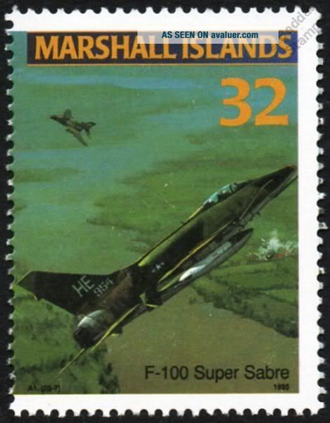 USAF North American Aviation F - 100 SABRE Jet Aircraft Stamp | #10864980
