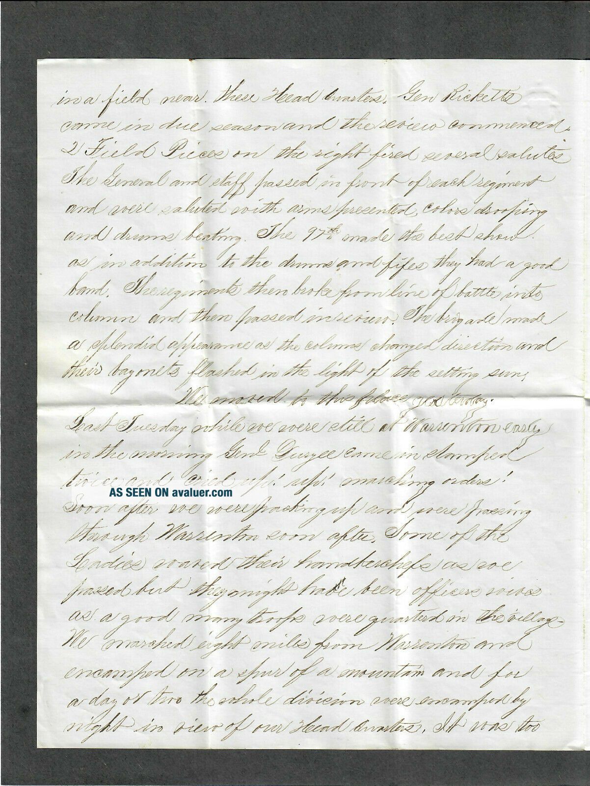 Civil War Soldiers Letter July 1862 Near Waterloo VA Transcribed ...