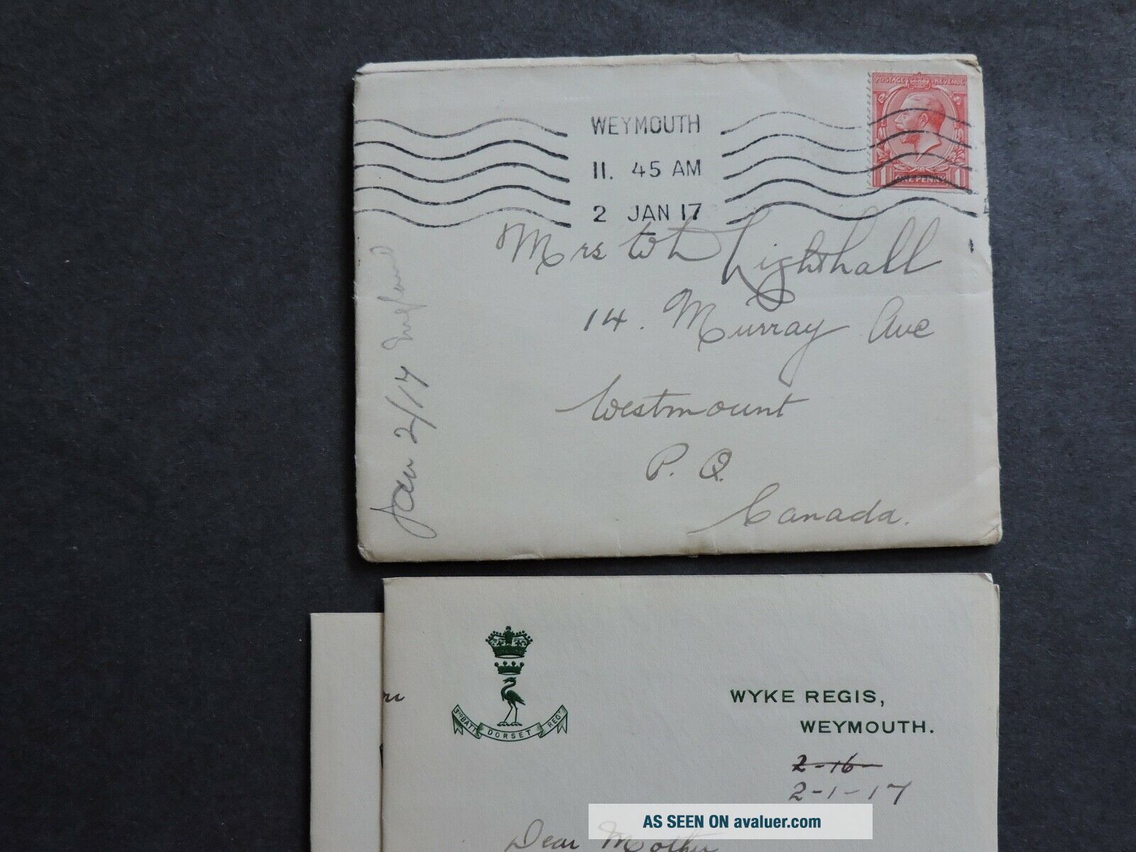 1917 GB WWI MILITARY 7pg LETTER CANADA SIGNED WILLIAM DOUW LIGHTHALL ...