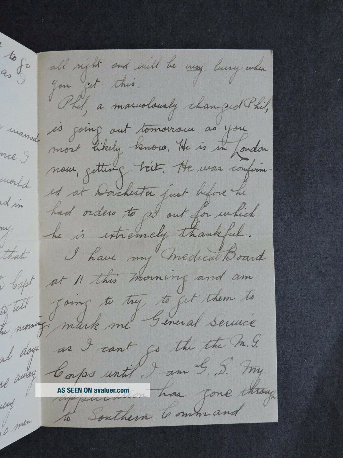 1917 GB WWI MILITARY 7pg LETTER CANADA SIGNED WILLIAM DOUW LIGHTHALL ...