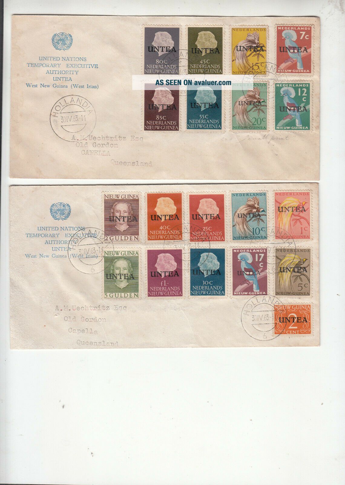 Guiniea. West Irian. UNTEA O/p On Covers. | #11244502