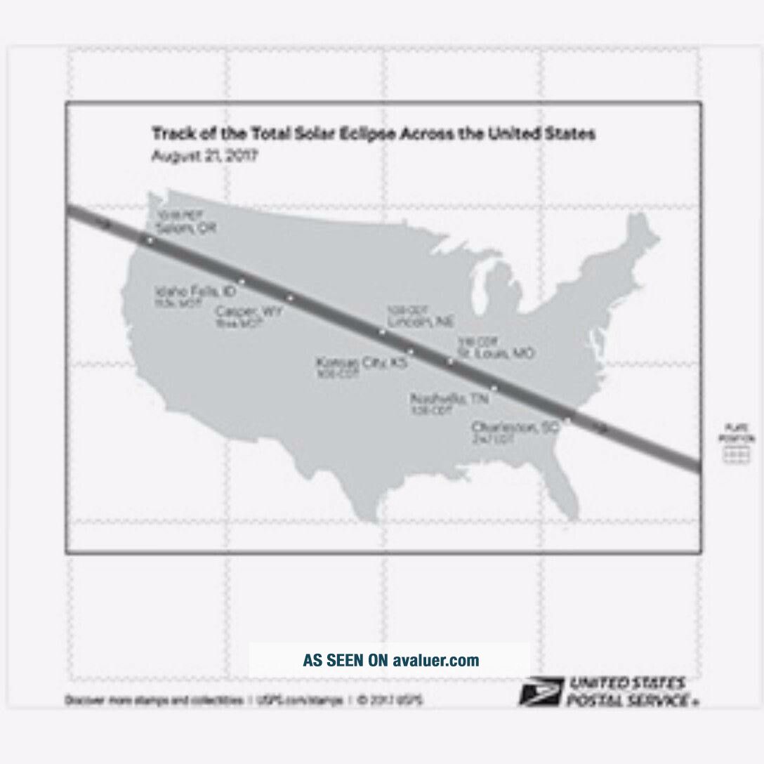 Total Solar Eclipse Of The Sun USPS First Class Postage Stamps & Sleeve ...