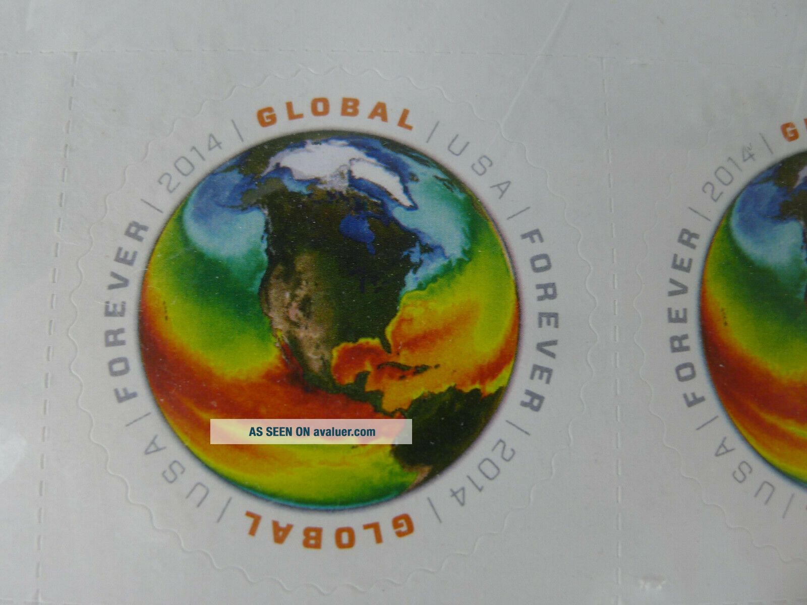 10 Global International Forever Stamps 2014 Sea Surface Temperatures ...