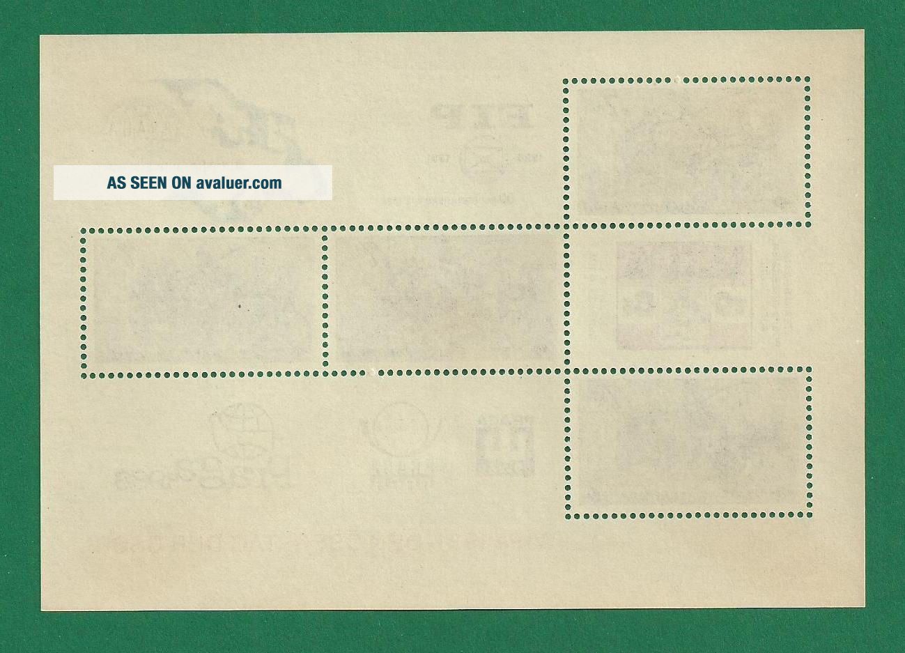 Czechoslovakia Sheet Mi BL44 MNH 1981 International Stamp Exhibition ...