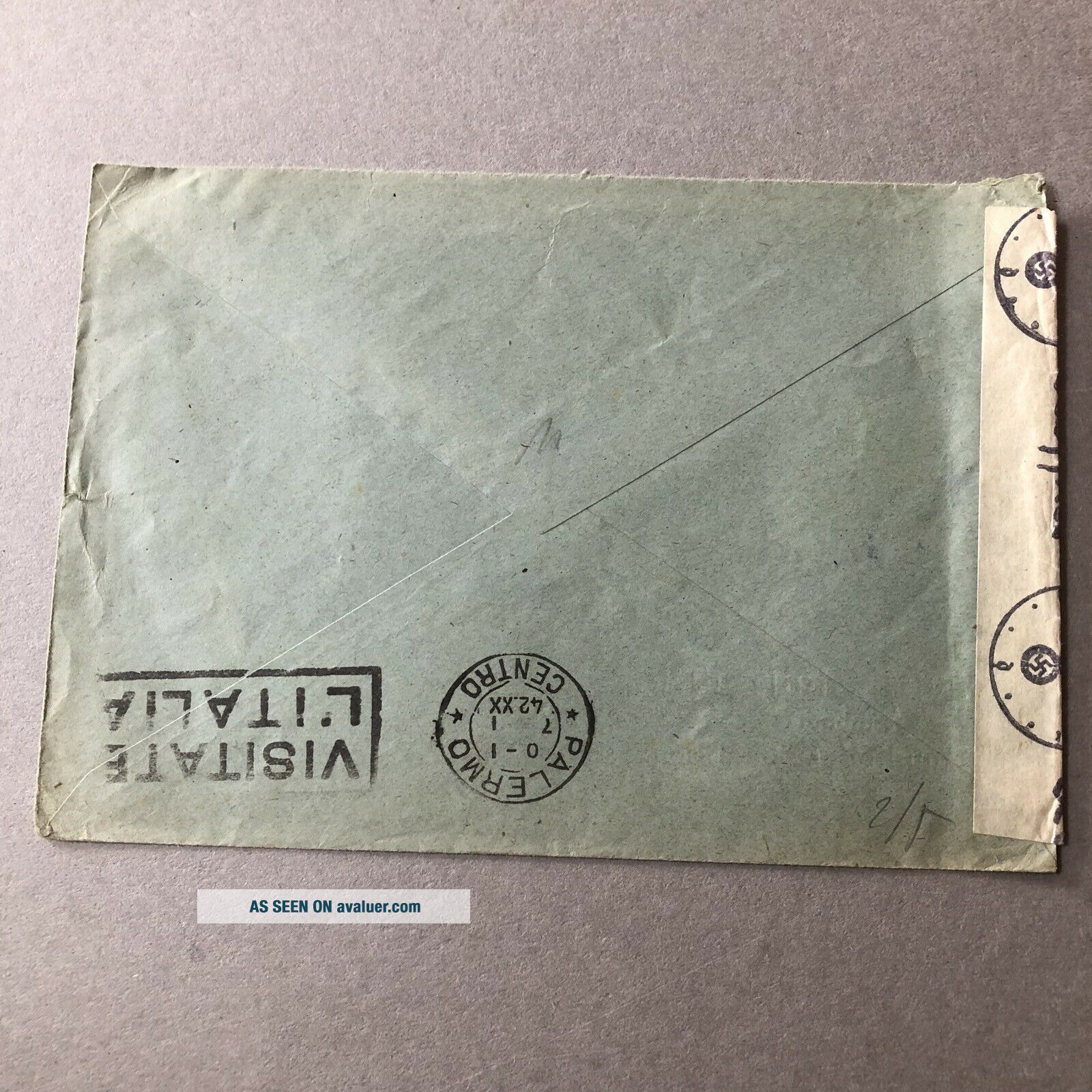 Z) Cover Germany To Italy WW2 Censored Meter Stamp 1941 Laupheim Child ...