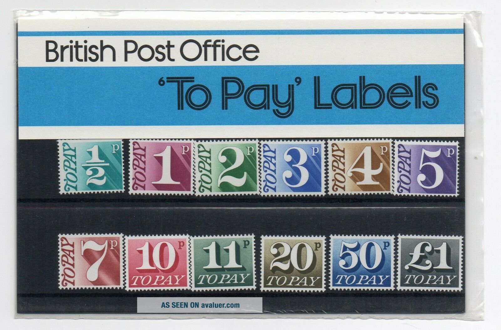 GB 1977 Postage Dues Presentation Pack No. 93 VGC Stamps. To Pay Labels ...