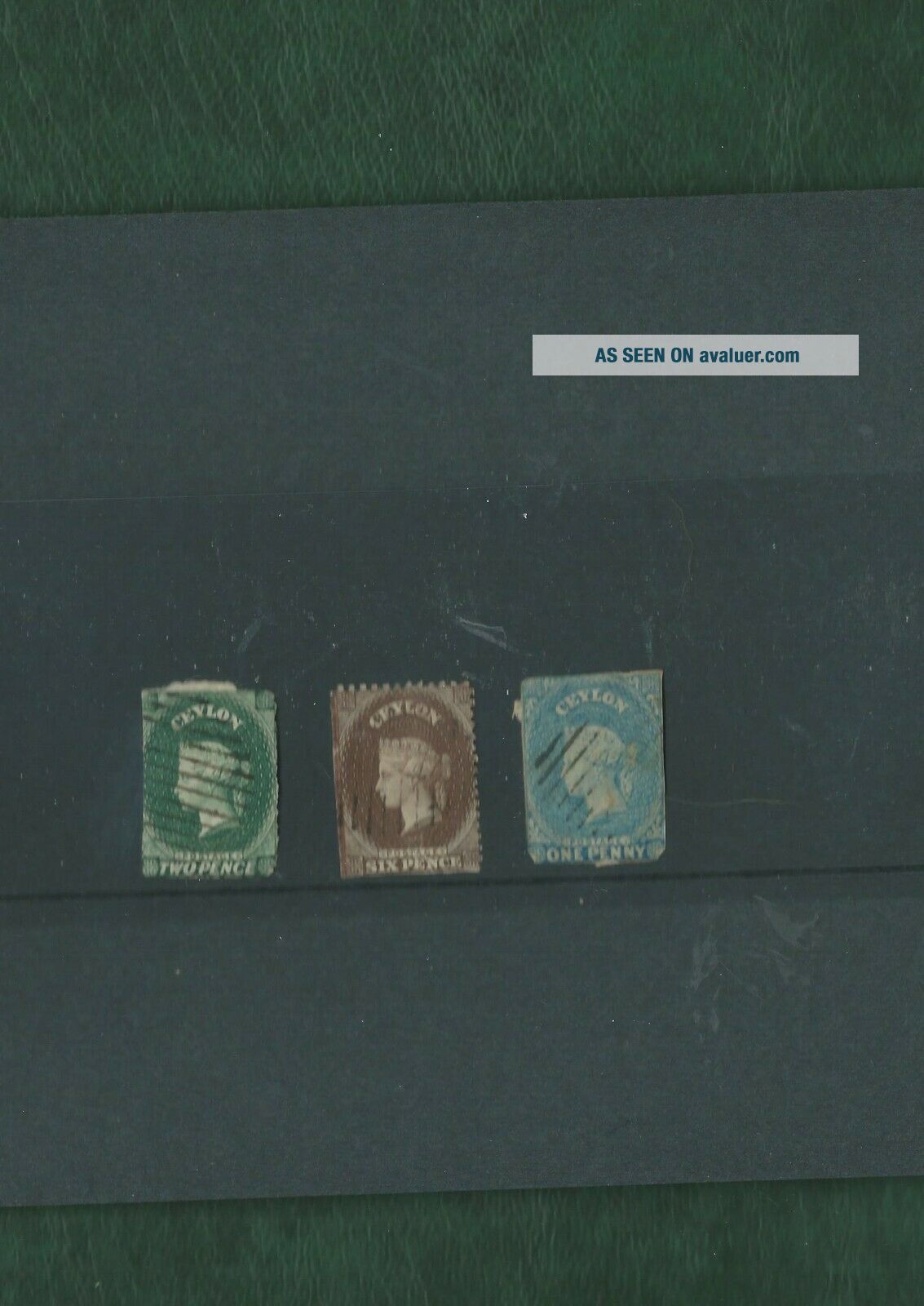 Ceylon Queen Victoria 3 Very Old Stamps 1d 2d And 6d | #11646772