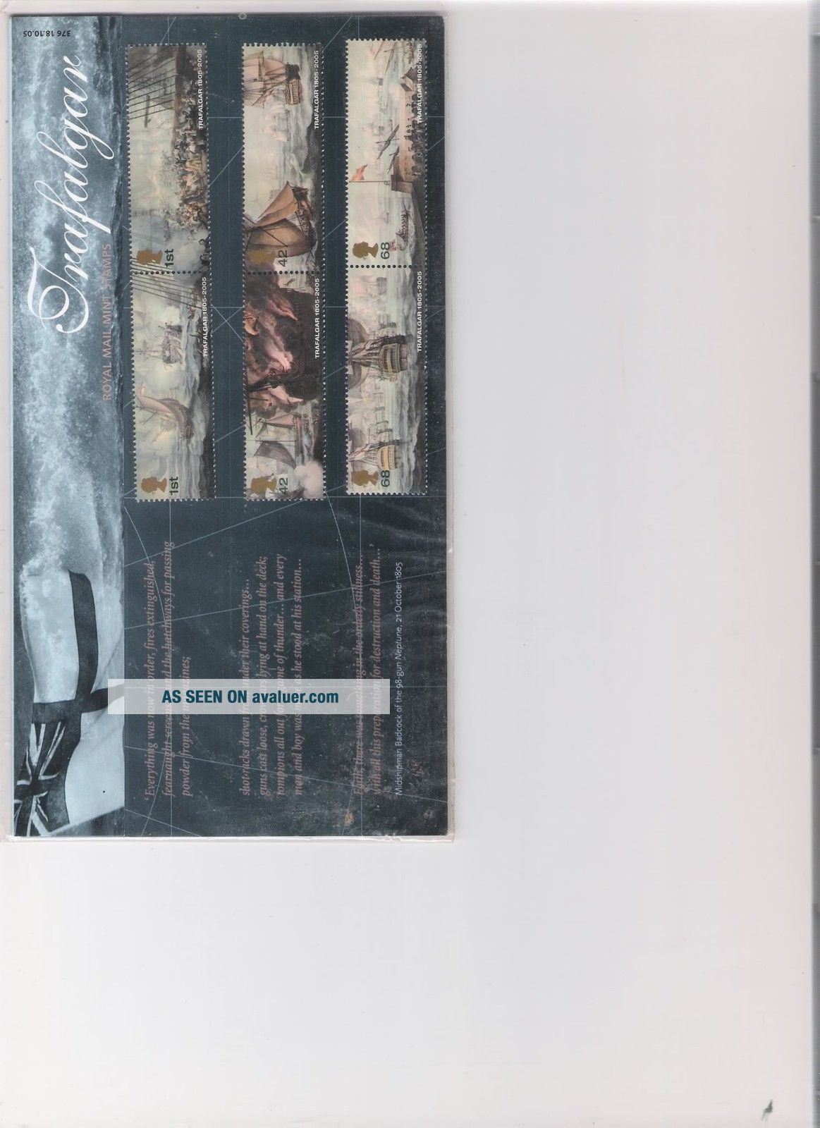2005 ROYAL MAIL PRESENTATION PACK TRAFALGAR DECIMAL STAMPS | #11642755