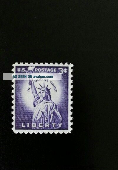 1954 3c Statue Of Liberty, In God We Trust Scott 1035 F/VF NH | #11861702