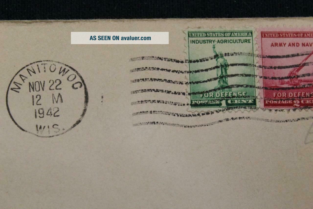 NAVAL COVER WORLD WAR 2 1942 MACHINE CANCEL LAUNCHING USS PUFFER (SS ...