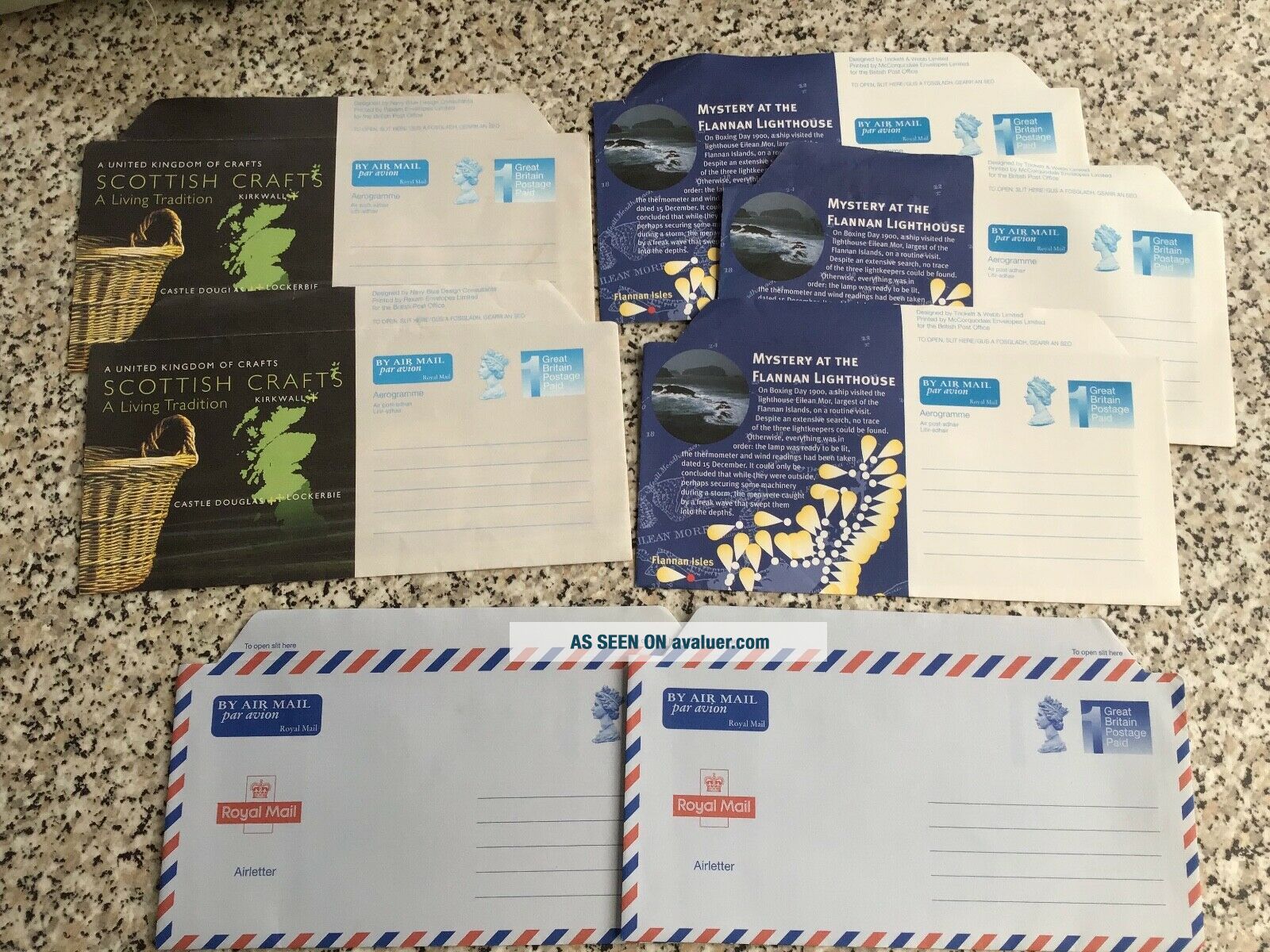 7 GB Air Mail Letters - Commemorative And Ordinary. | #11985425