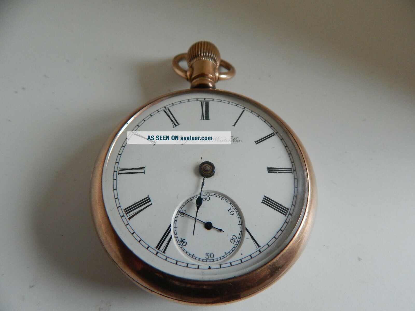 ELGIN NAT WATCH CO VINTAGE GOLD FILLED CASE GENTS POCKET WATCH | #12156961