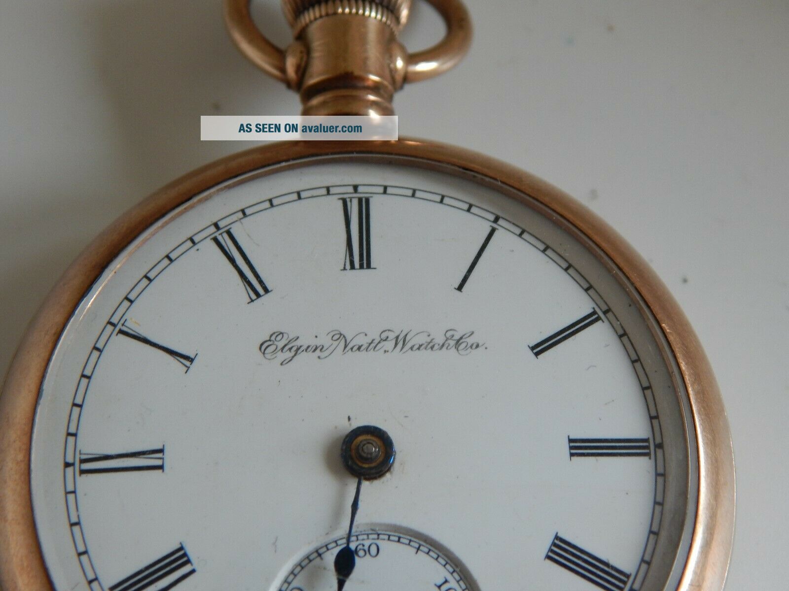 ELGIN NAT WATCH CO VINTAGE GOLD FILLED CASE GENTS POCKET WATCH | #12156961