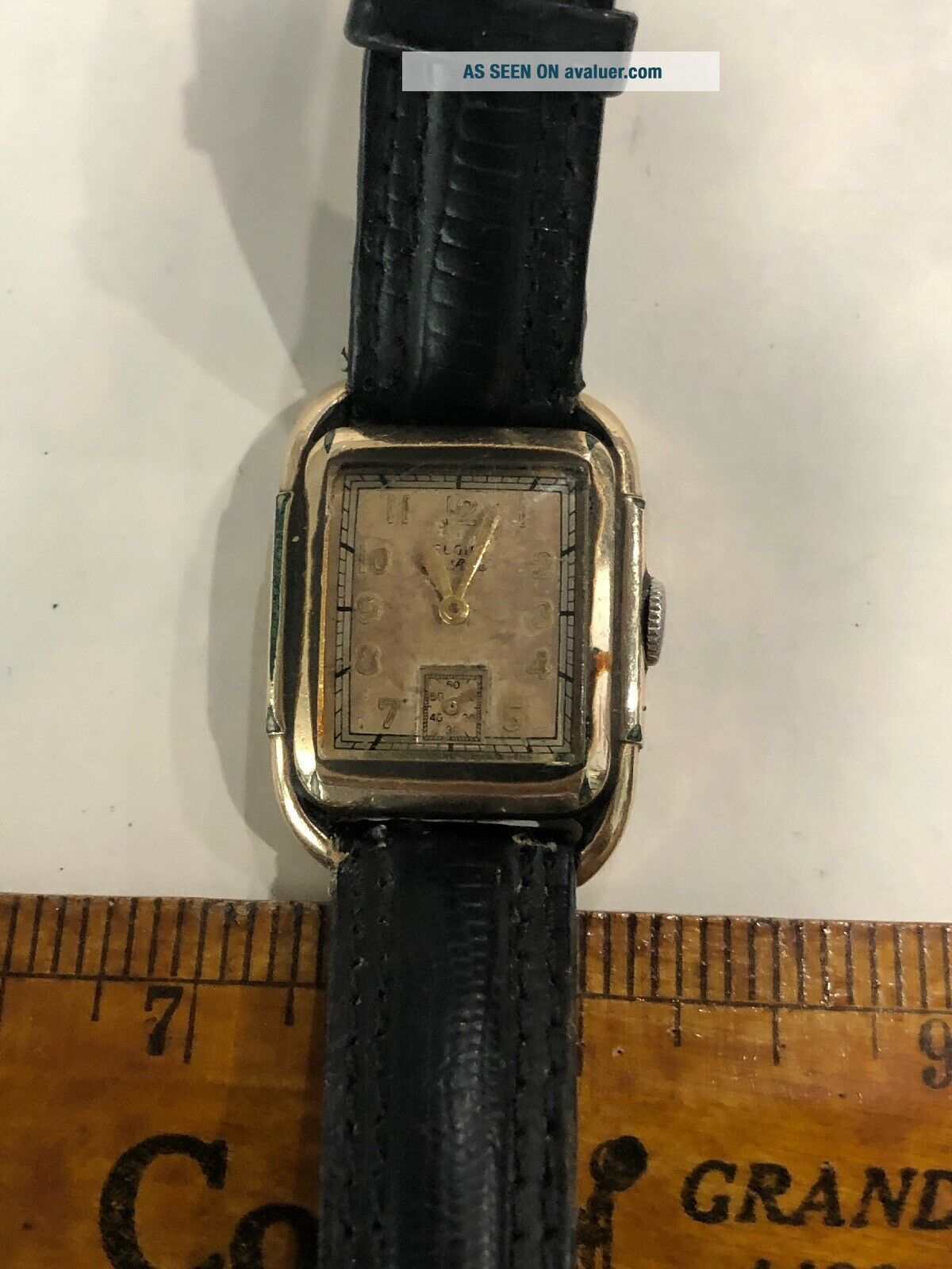 Elgin De Luxe Sub Second Dial 10k Gold Filled Vintage Watch Estate Find ...