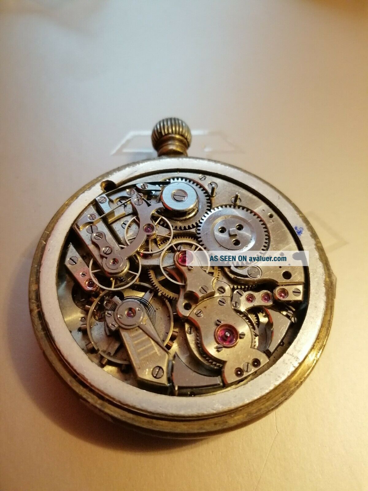 Antique Chronograph Repeater Pocket Watch Movement. Only For Parts ...