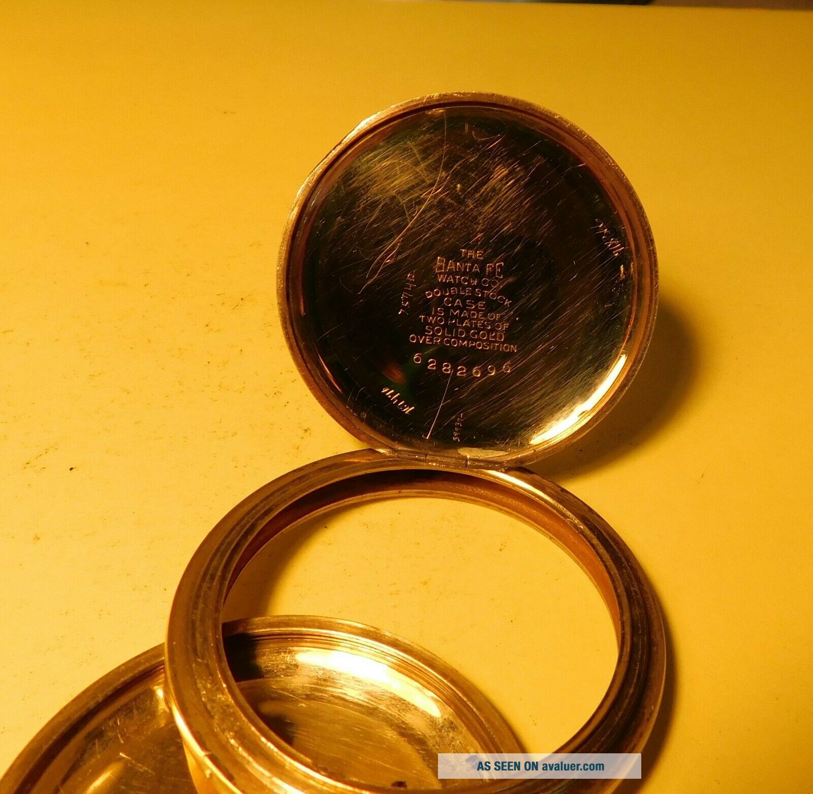 Rare 16s, Santa Fe Special Pocket Watch Case With Extra Dust Cover ...