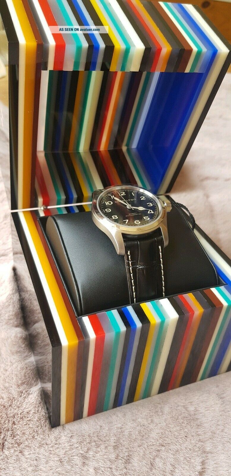 Hamilton Khaki Field Murph Interstellar Automatic Watch Tesseract Box ...
