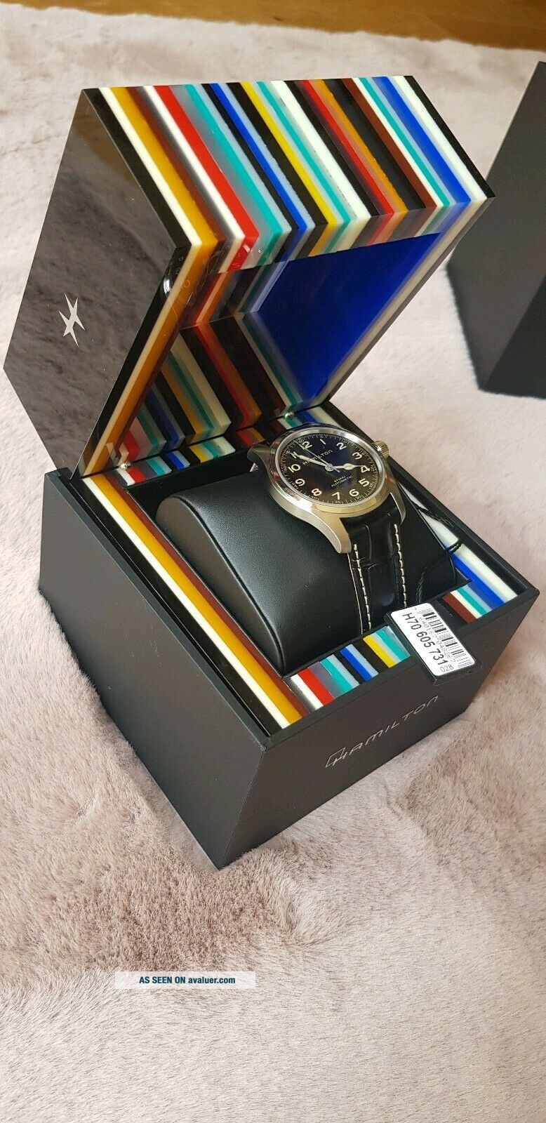 Hamilton Khaki Field Murph Interstellar Automatic Watch Tesseract Box ...
